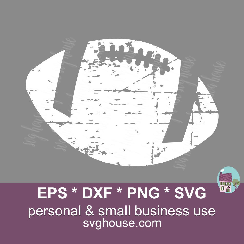Grunge Football SVG Football Svg Football Mom Svg Football | Etsy