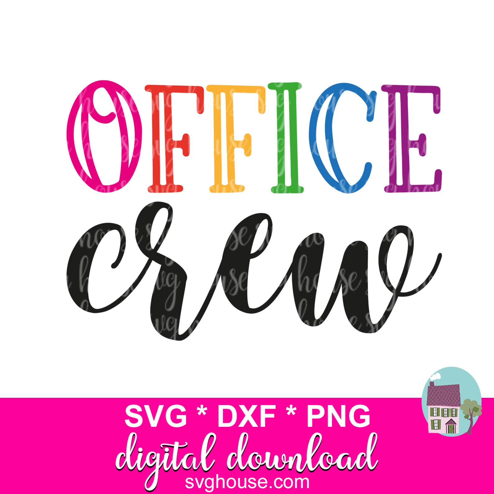 Office Crew SVG Dxf and PNG Files for Cricut and Silhouette. - Etsy