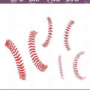 3 Softball Laces SVG, Softball Stitches Svg, Softball Cut File ...