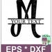 M Split Monogram Svg, Split Letter M Svg, Split Letter Svg Files, Regal ...