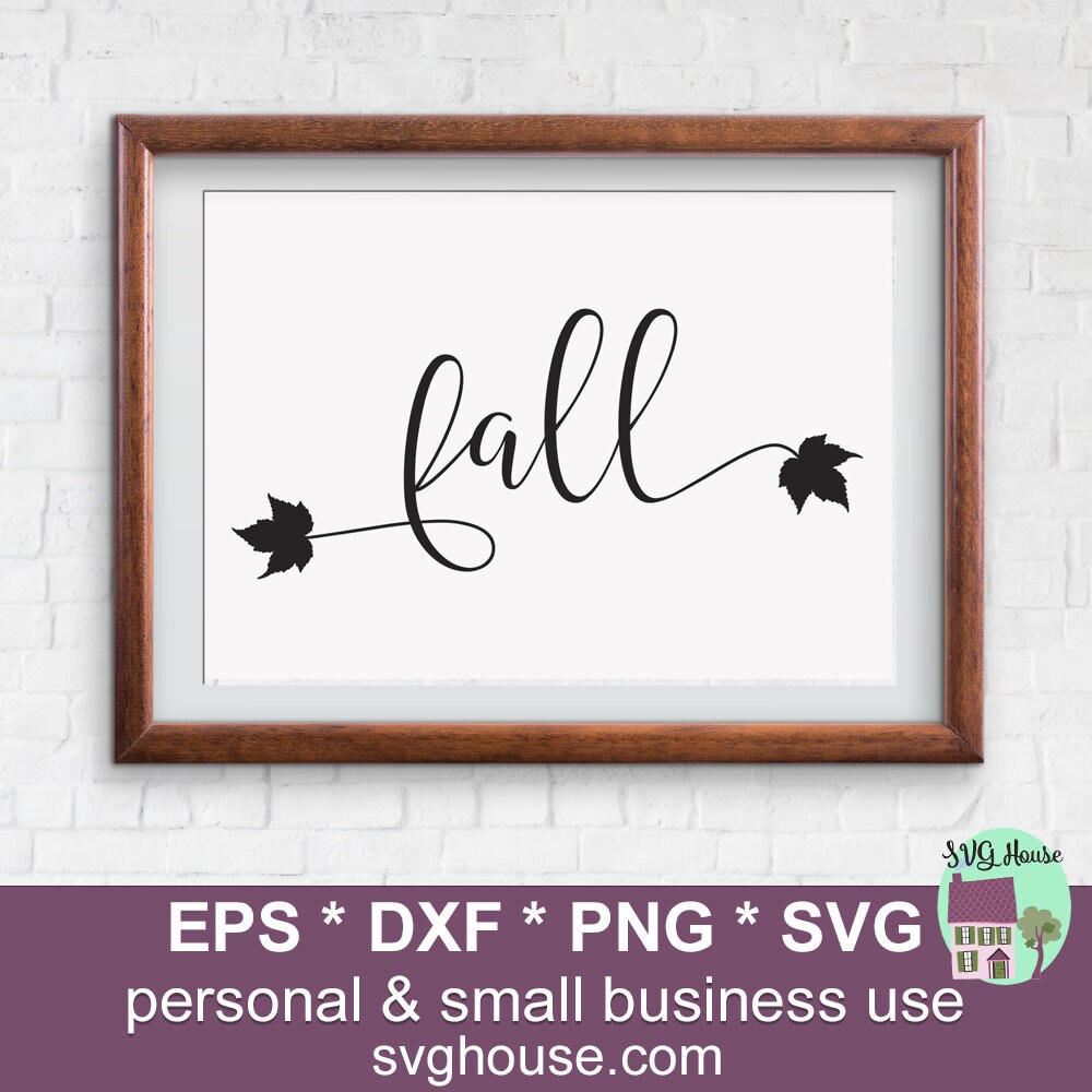 Fall Word Svg Fall Word Art Svg Fall Sign Svg Fall Sign Cut | Etsy
