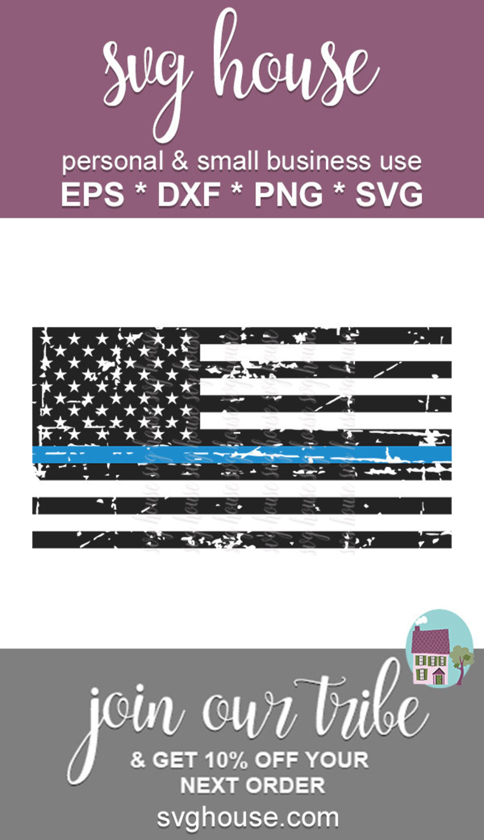 Thin Blue Line SVG Thin Blue Line Flag Svg Police Flag Svg | Etsy UK