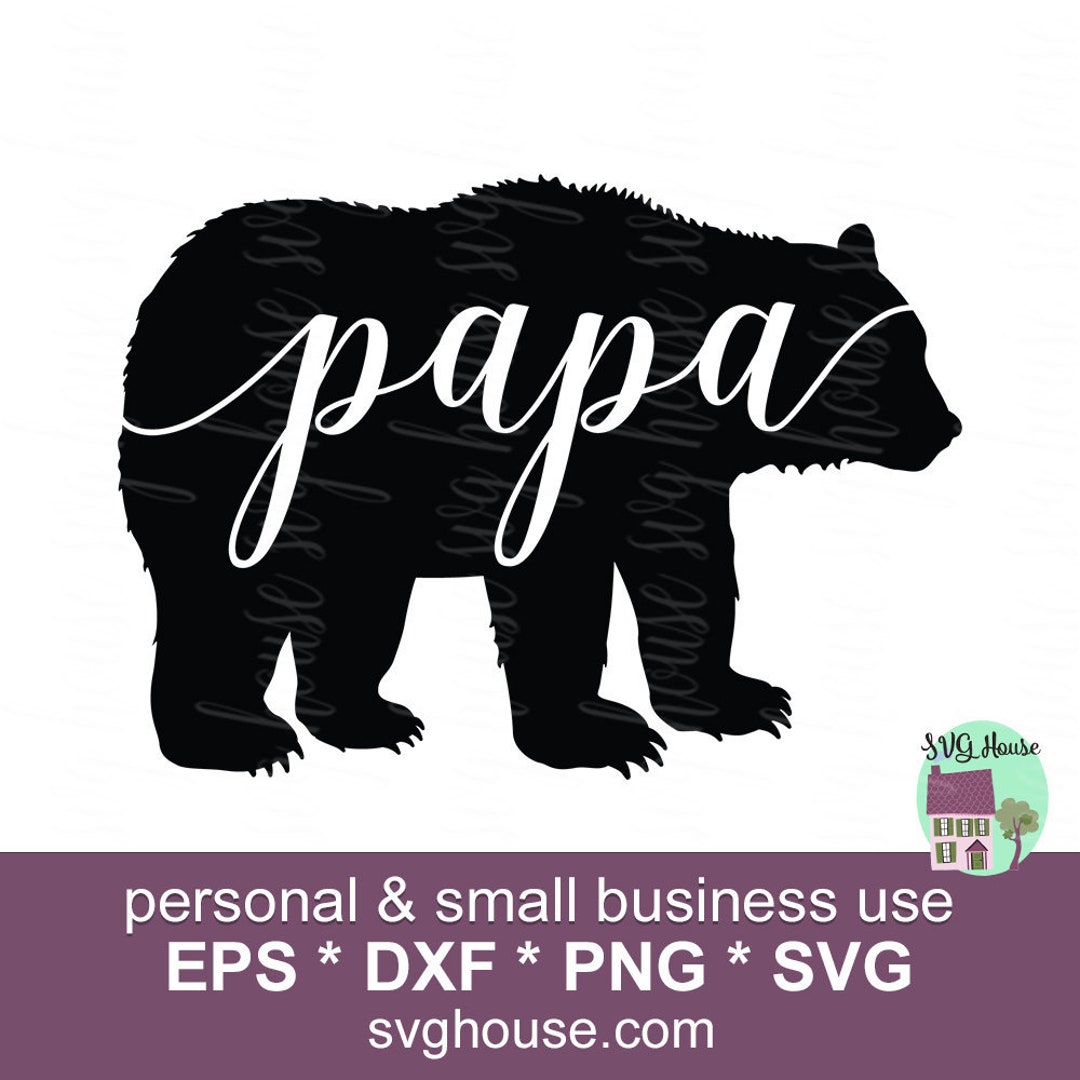 Papa Bear Svg, Papa Bear, Bear Svg, Bear SVG, Papa Bear, Papa Bear ...