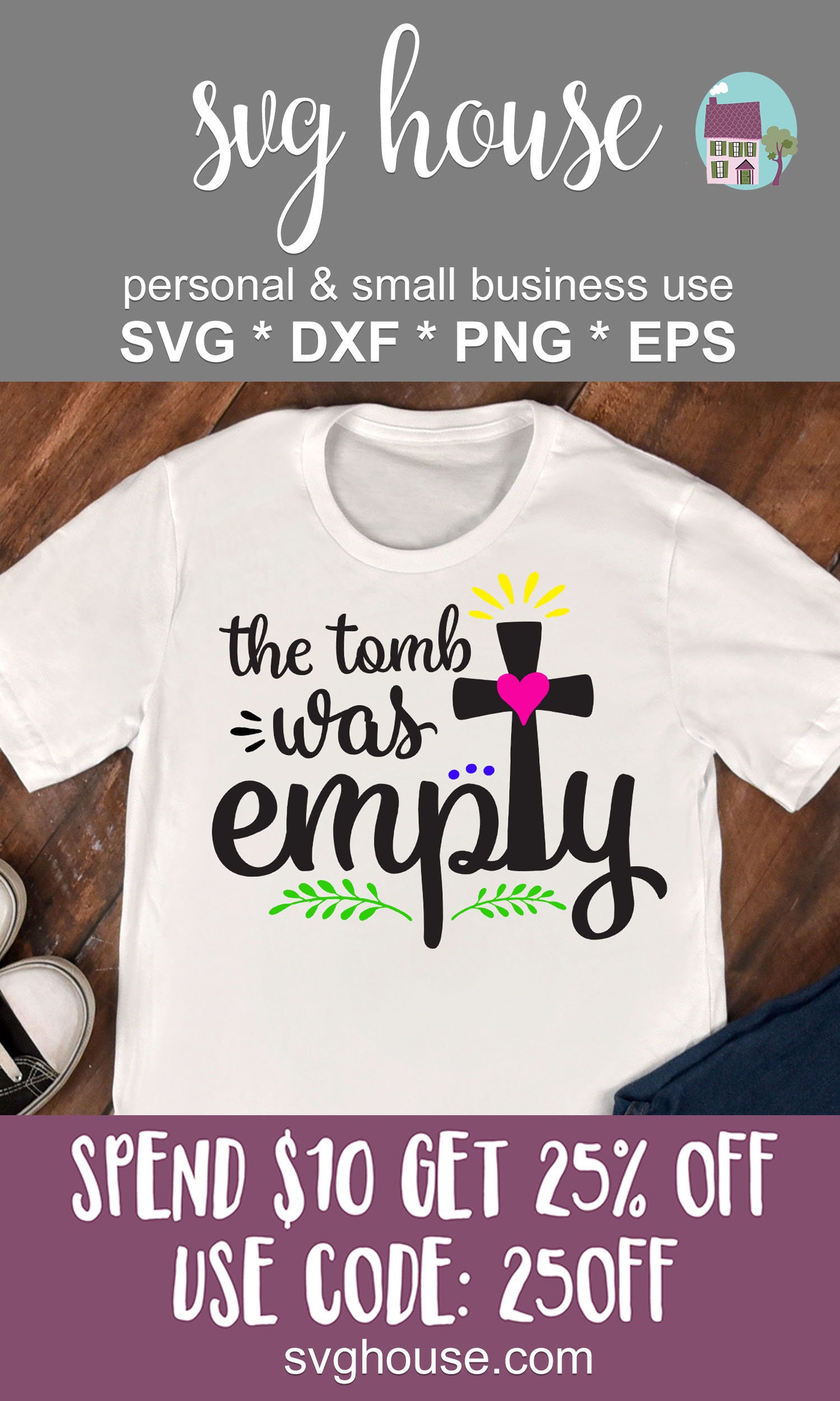 The Tomb Was Empty SVG Files For Cricut And Silhouette | Etsy