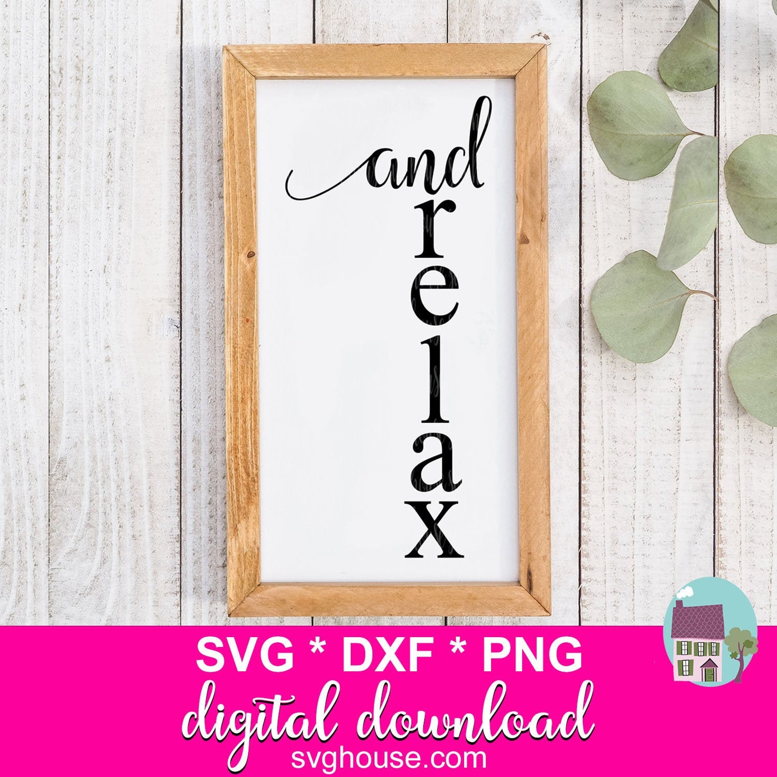 And Relax Svg Bathroom Sign SVG and Relax Svg DXF and PNG - Etsy