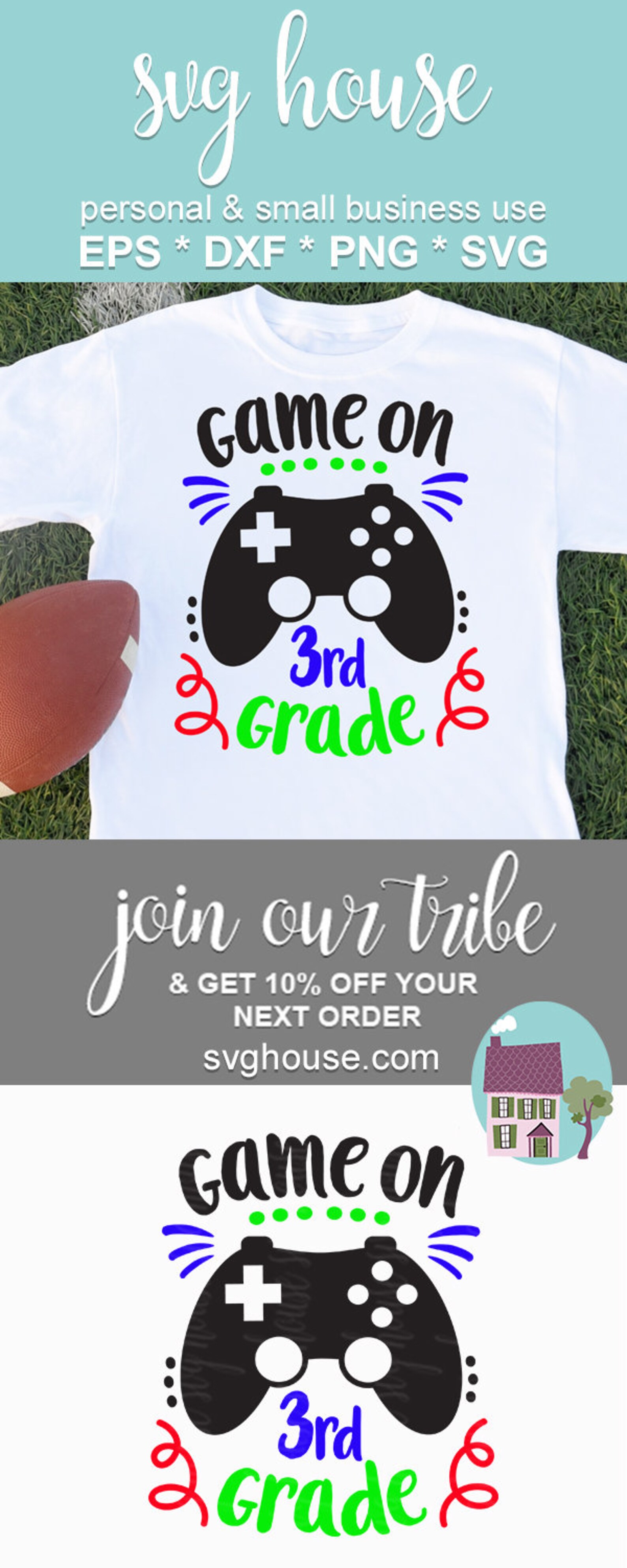 Game on 3rd Grade SVG 3rd Grade SVG First Day School Svg - Etsy UK
