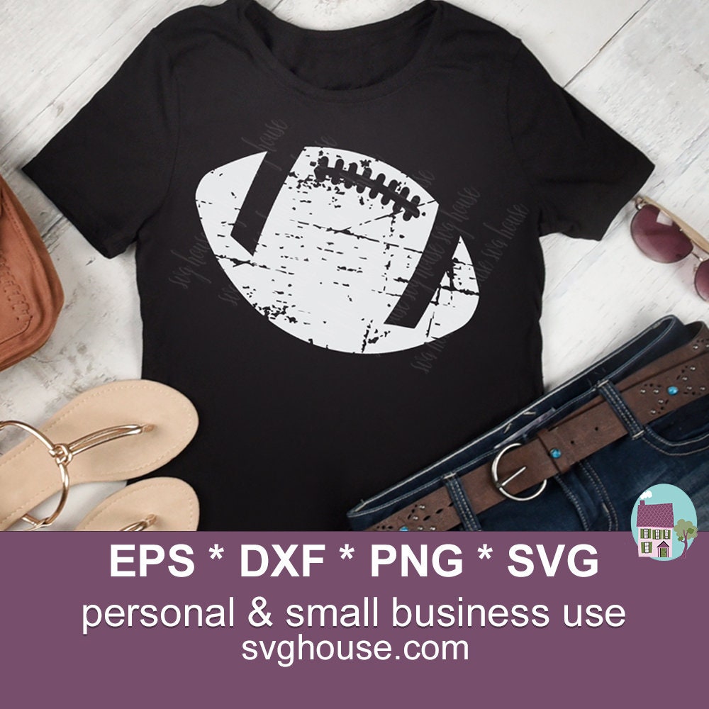Grunge Football SVG Football Svg Football Mom Svg Football | Etsy