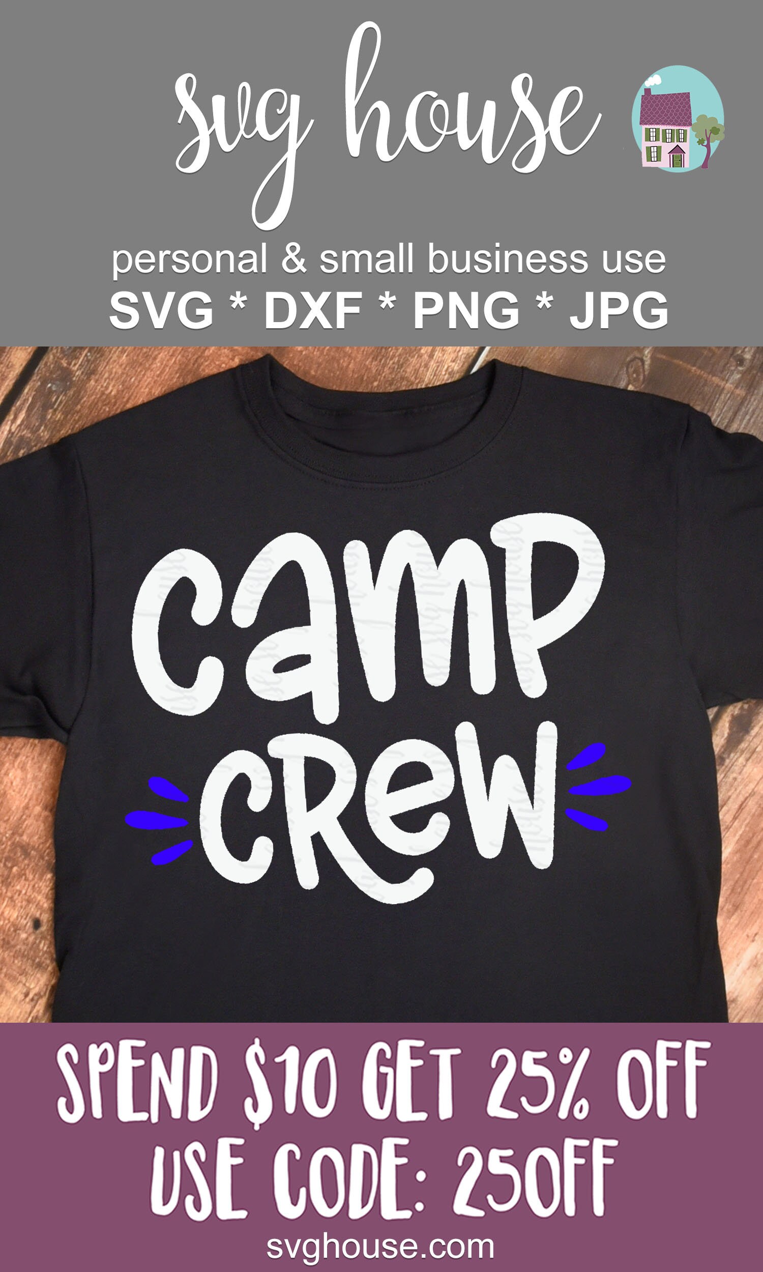 Camp Crew SVG Summer Camp Cut Files for Cricut and Silhouette - Etsy
