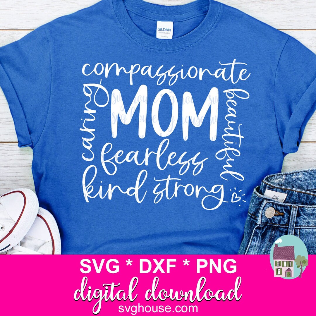 Mom Collage SVG Typography SVG Files for Silhouette and Cricut Cutting ...