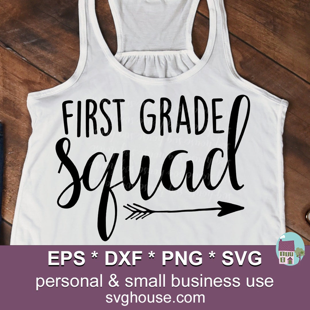 First Grade Squad SVG 1st Grade Squad SVG First Day School - Etsy