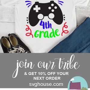 Game on 4th Grade SVG, 4th Grade SVG, First Day School Svg, Back to ...