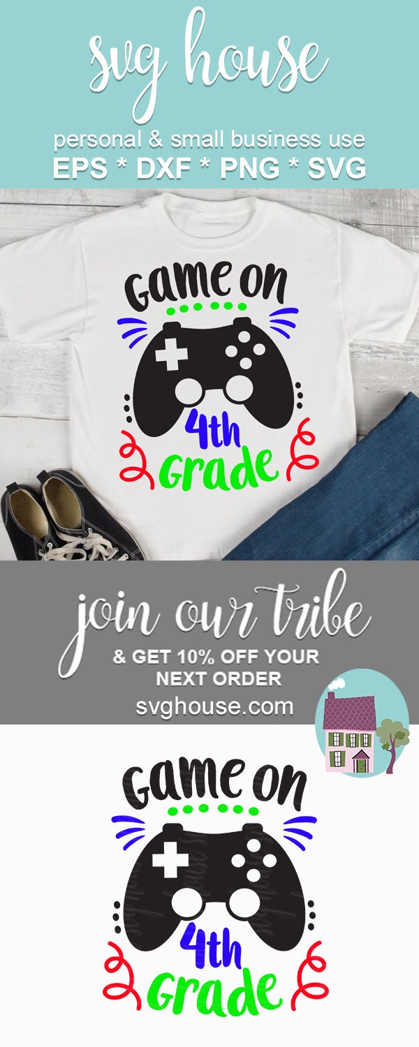 Game on 4th Grade SVG 4th Grade SVG First Day School Svg | Etsy UK