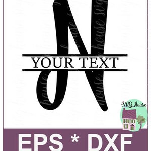 SVG Split Letter N. Split Monogram SVG File. Svg Split Monogram. Split ...