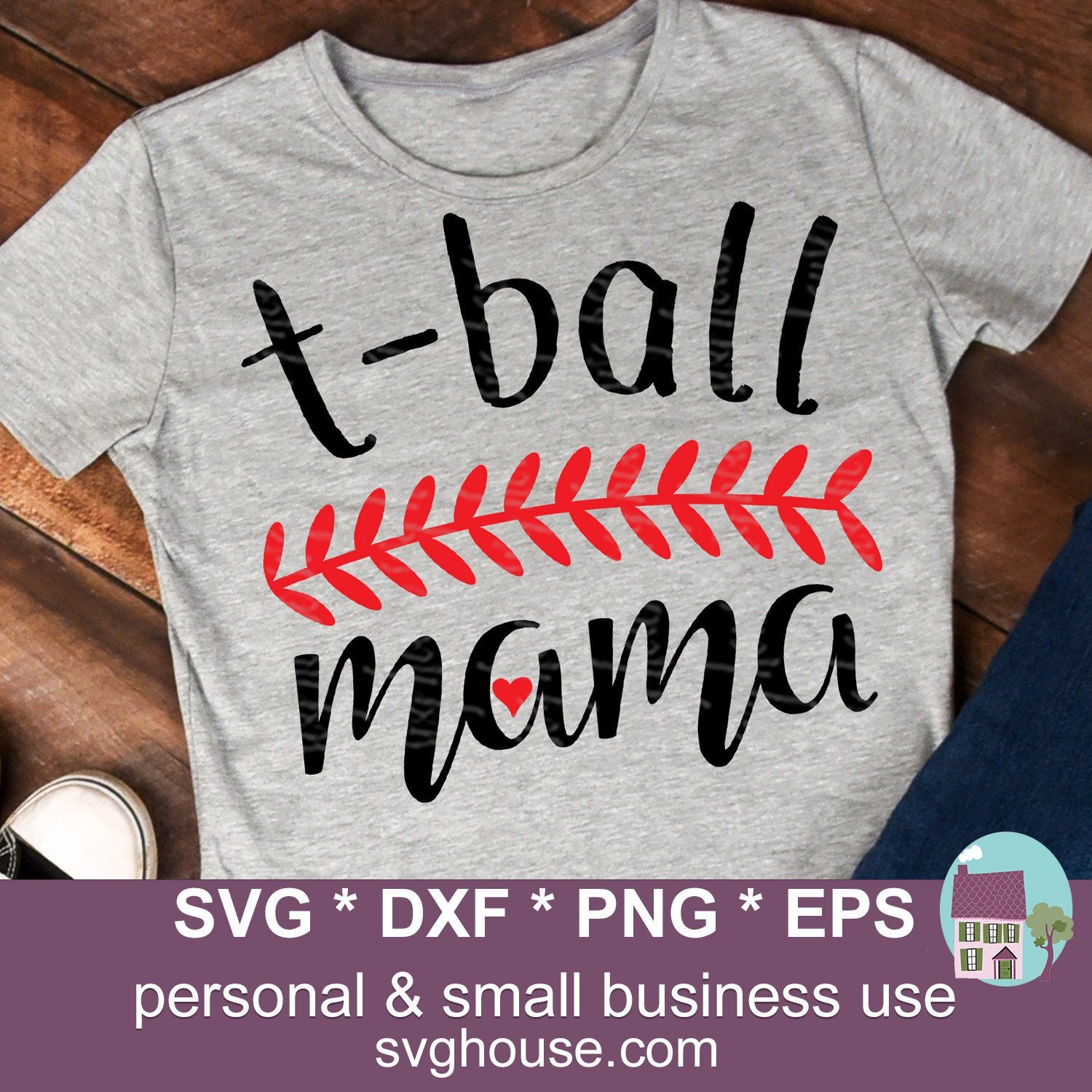T-ball Mama SVG T Ball Mama Cut Files for Silhouette and | Etsy UK