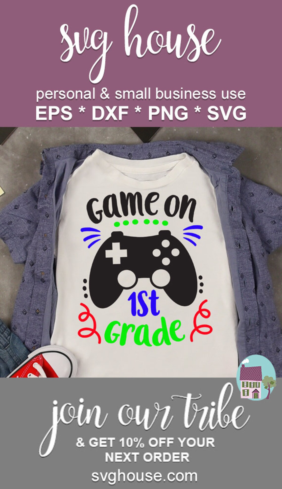 Game on 1st Grade SVG 1st Grade SVG First Day School Svg | Etsy