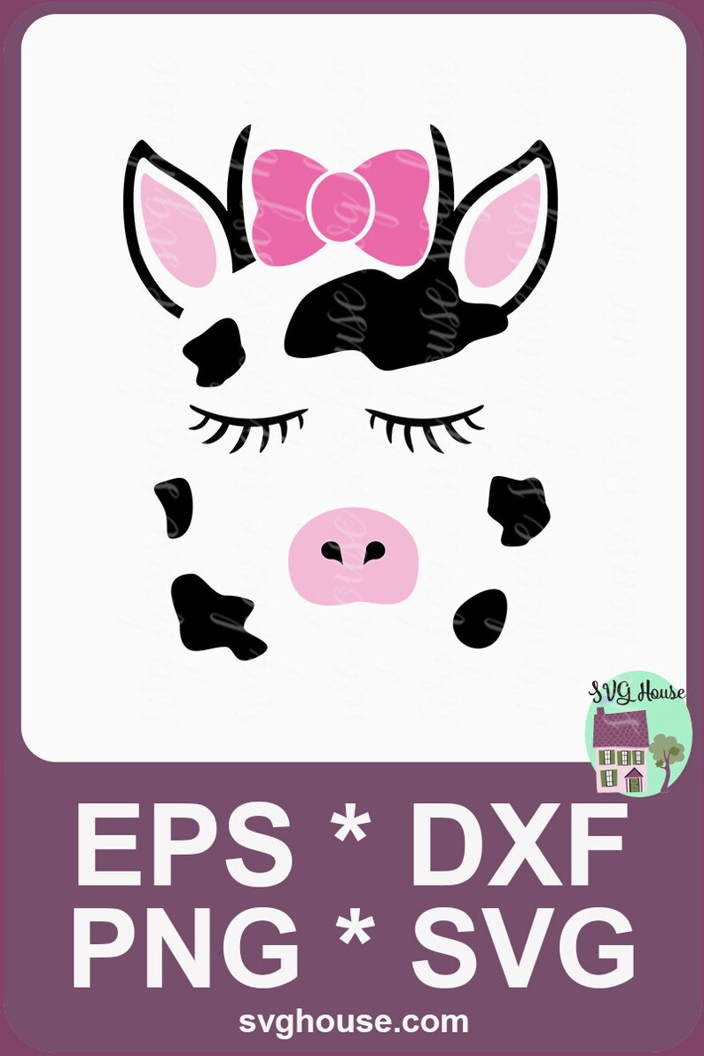 Koe gezicht Svg koe hoofd Svg koe gezicht Dxf koe gezicht | Etsy Nederland