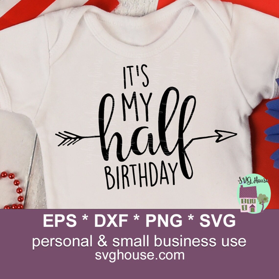 Its My Half Birthday Svg 6 Month Birthday Svg Half Birthday | Etsy UK