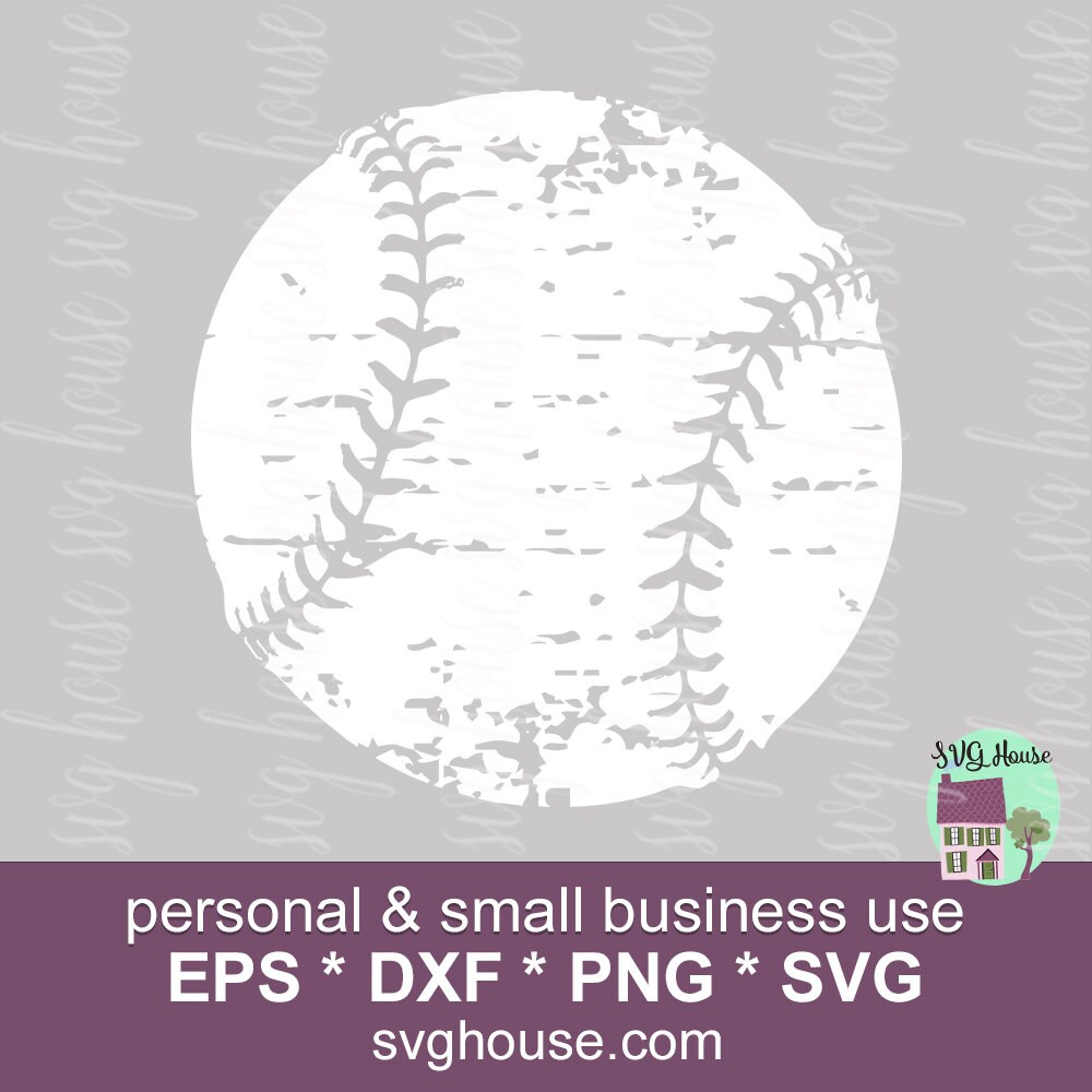 Baseball Ball Svg Grunge Baseball Ball Svg Baseball Mom Svg | Etsy