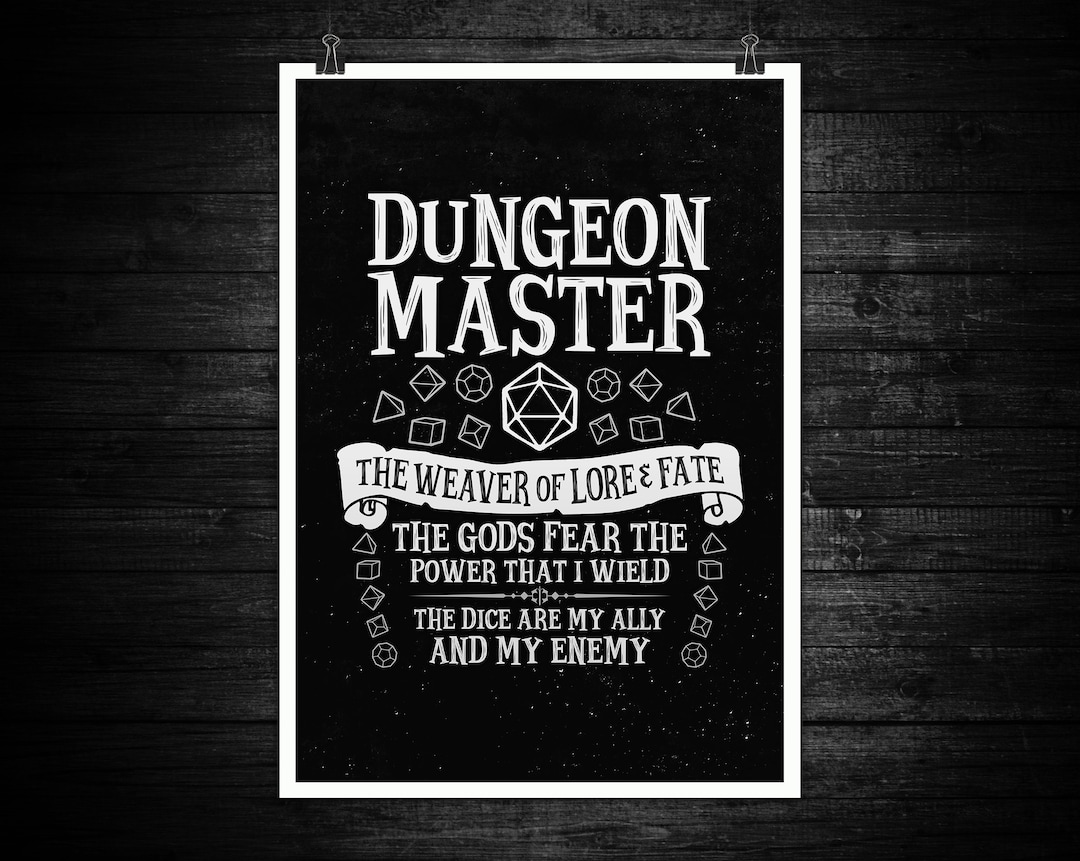 The Dungeon Master class Design Series / Dungeons & Dragons / Art Print ...