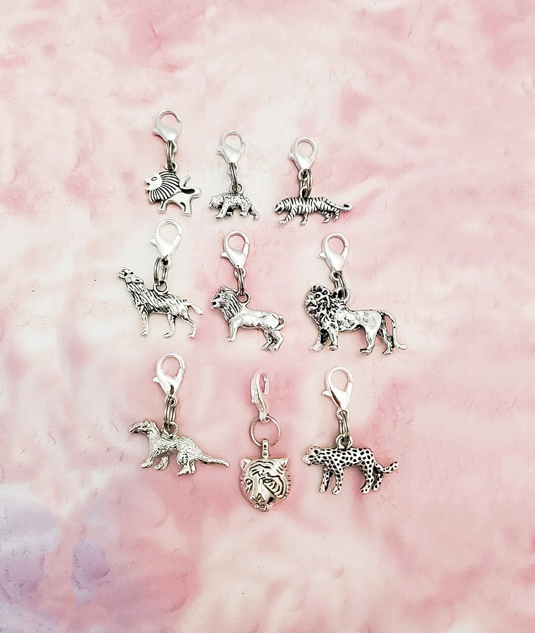 Clip on Charms Zipper Pulls Animals, Your Choice! Lions, Tigers ...