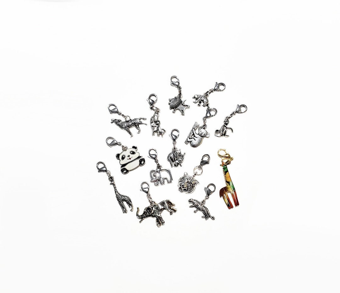 Animal Zipper Pull Charm: Antique Silver Tone Clip on Charm - Etsy
