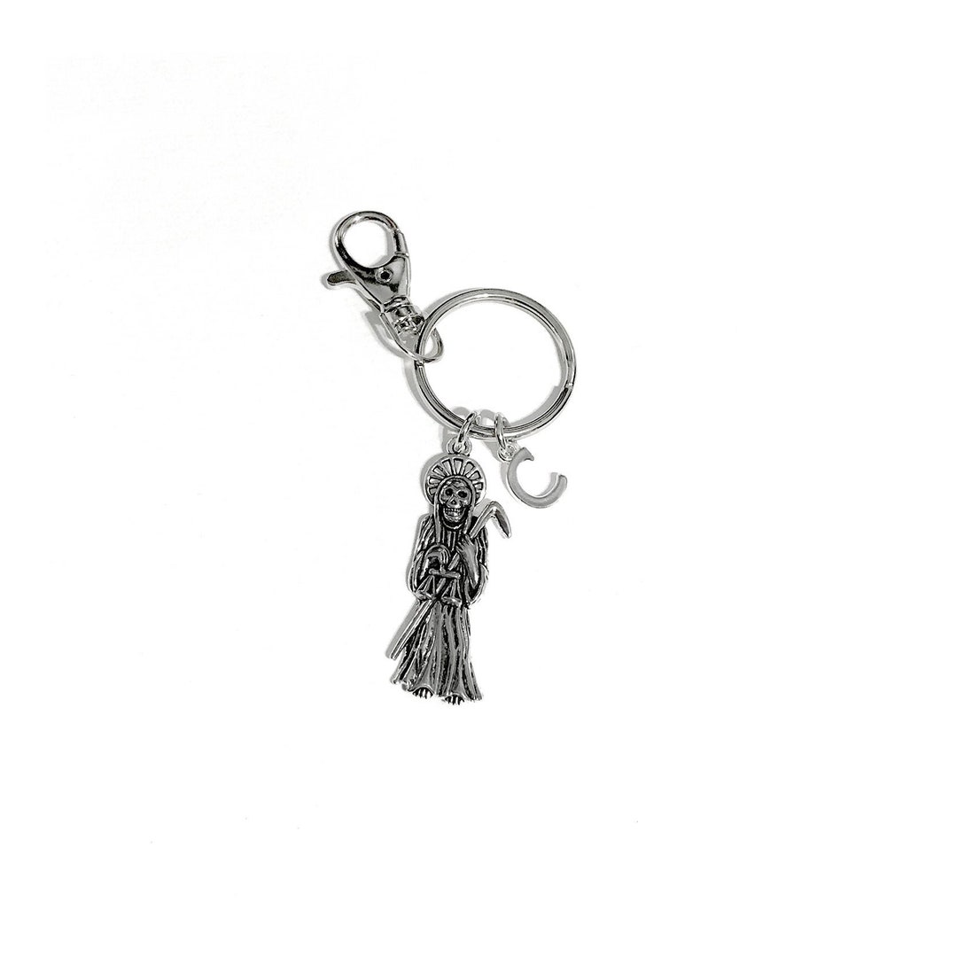 Grim Reaper Keychain, Clip-on Keyring, Grim Reaper Purse Charm Angel of ...