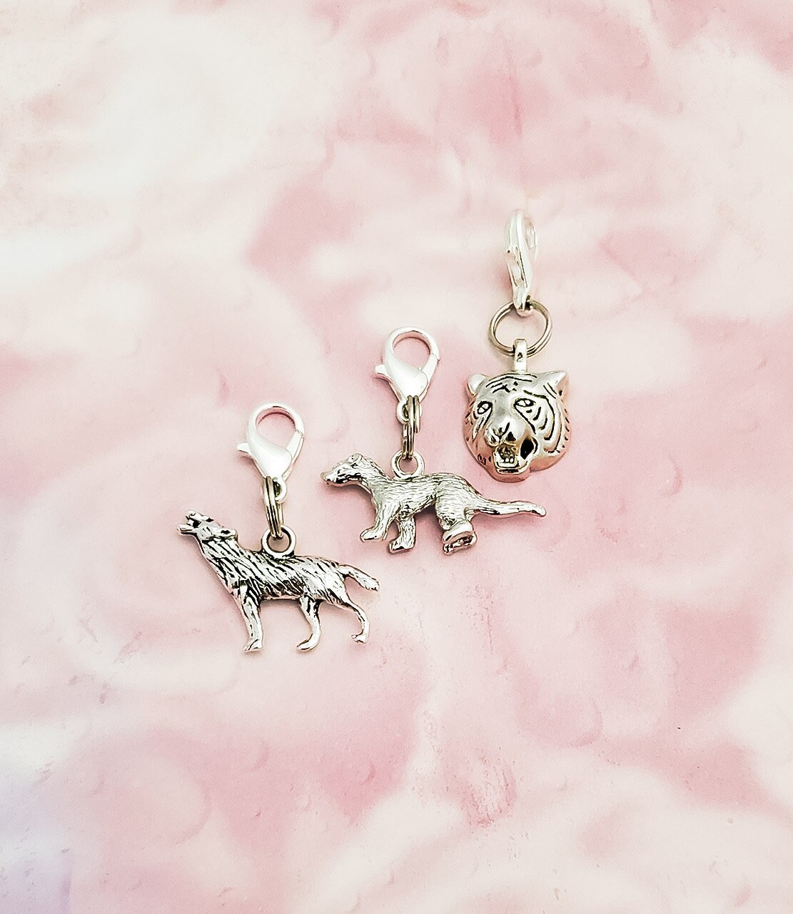 Animal Clip on Charms: Antique Silver Zipper Pulls - Etsy