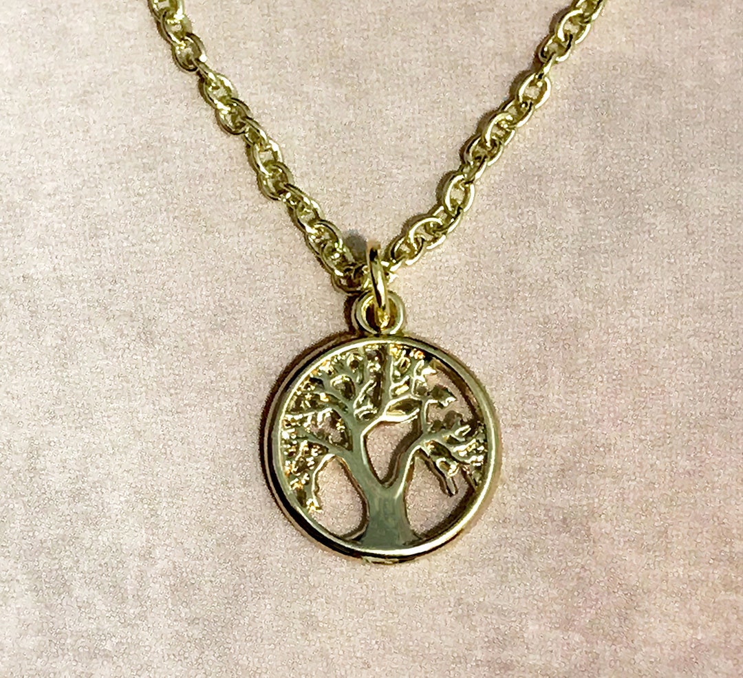 Gold Tree of Life Necklace, Gold Plated - Etsy