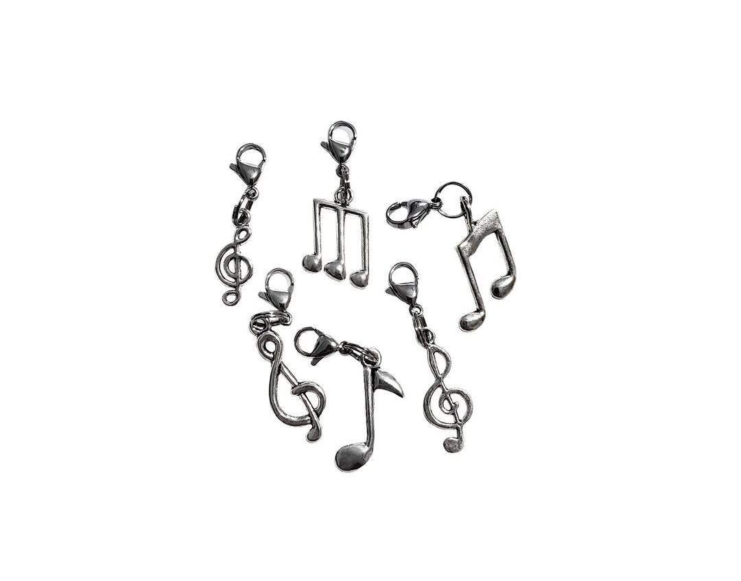 Clip on Charms Zipper Pulls Music Note, Musical Notes, Your Choice! - Etsy