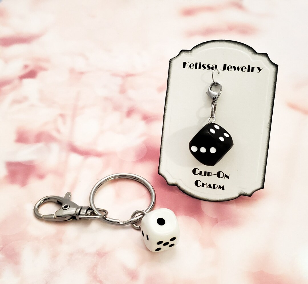 Dice Zipper Pull or Keyring: Gambler Gift, Game Lover - Etsy