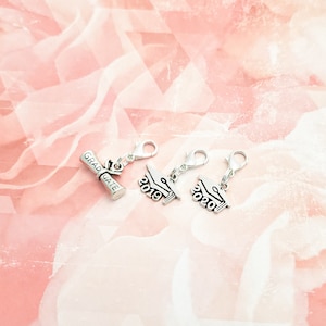 Clip on Charms Zipper Pulls, School, Graduation Hat, Teacher Apple ...