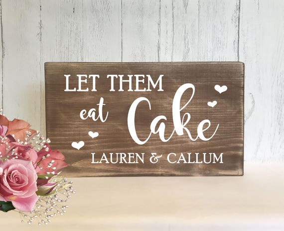 Rustic Wedding Cake Sign WeddingTable Sign Rustic Wedding - Etsy