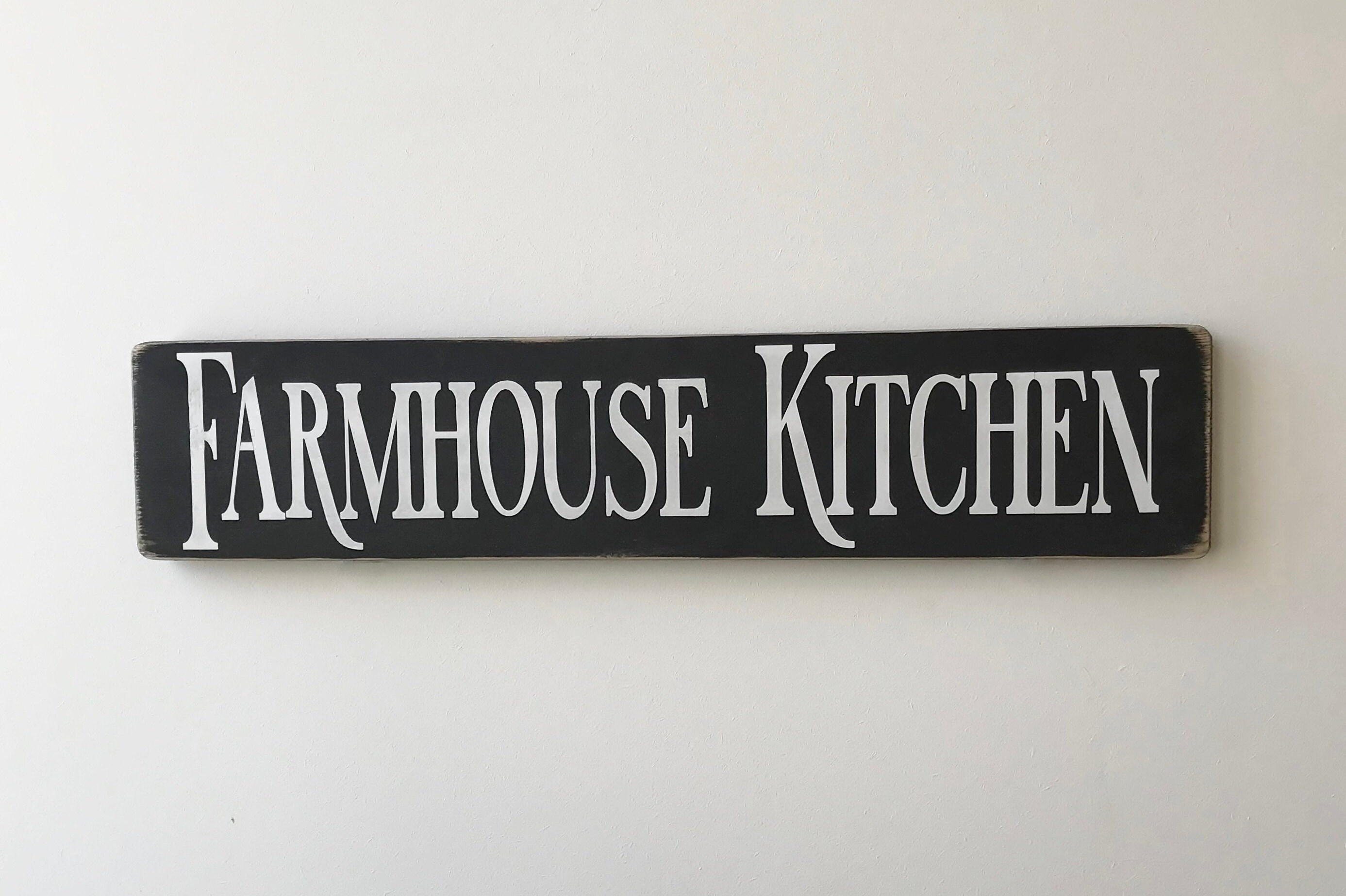 Farmhouse Kitchen sign large wooden vintage style rustic sign | Etsy