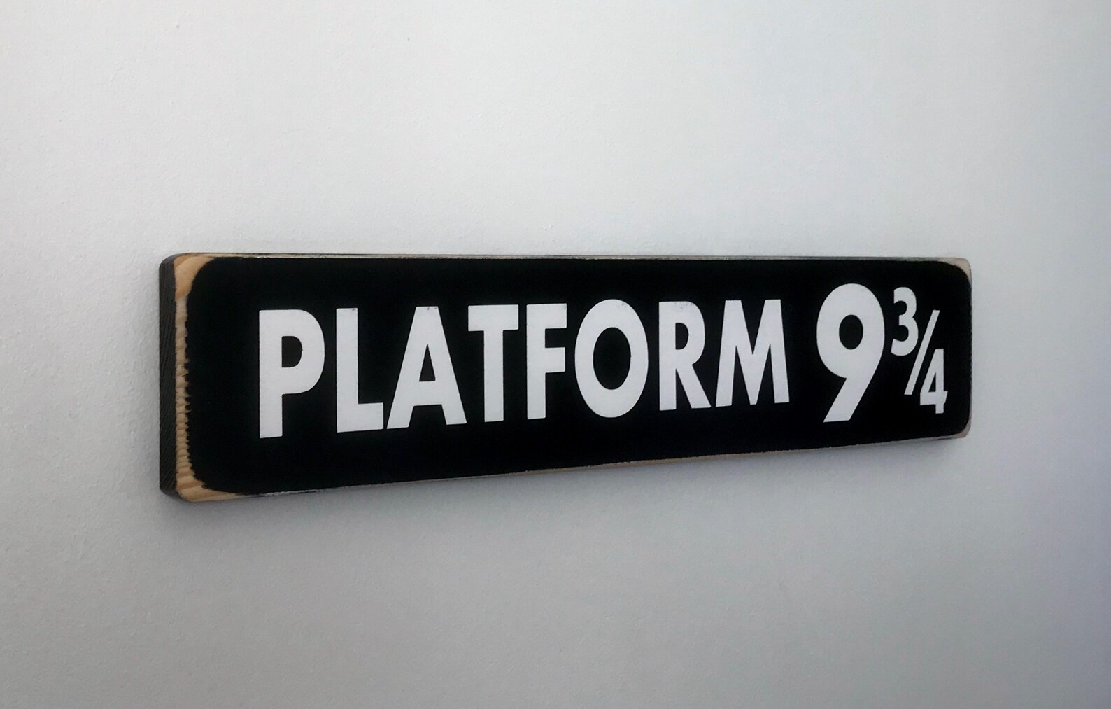 Harry Potter Platform 9 3/4 Sign Large Vintage Style Rustic | Etsy