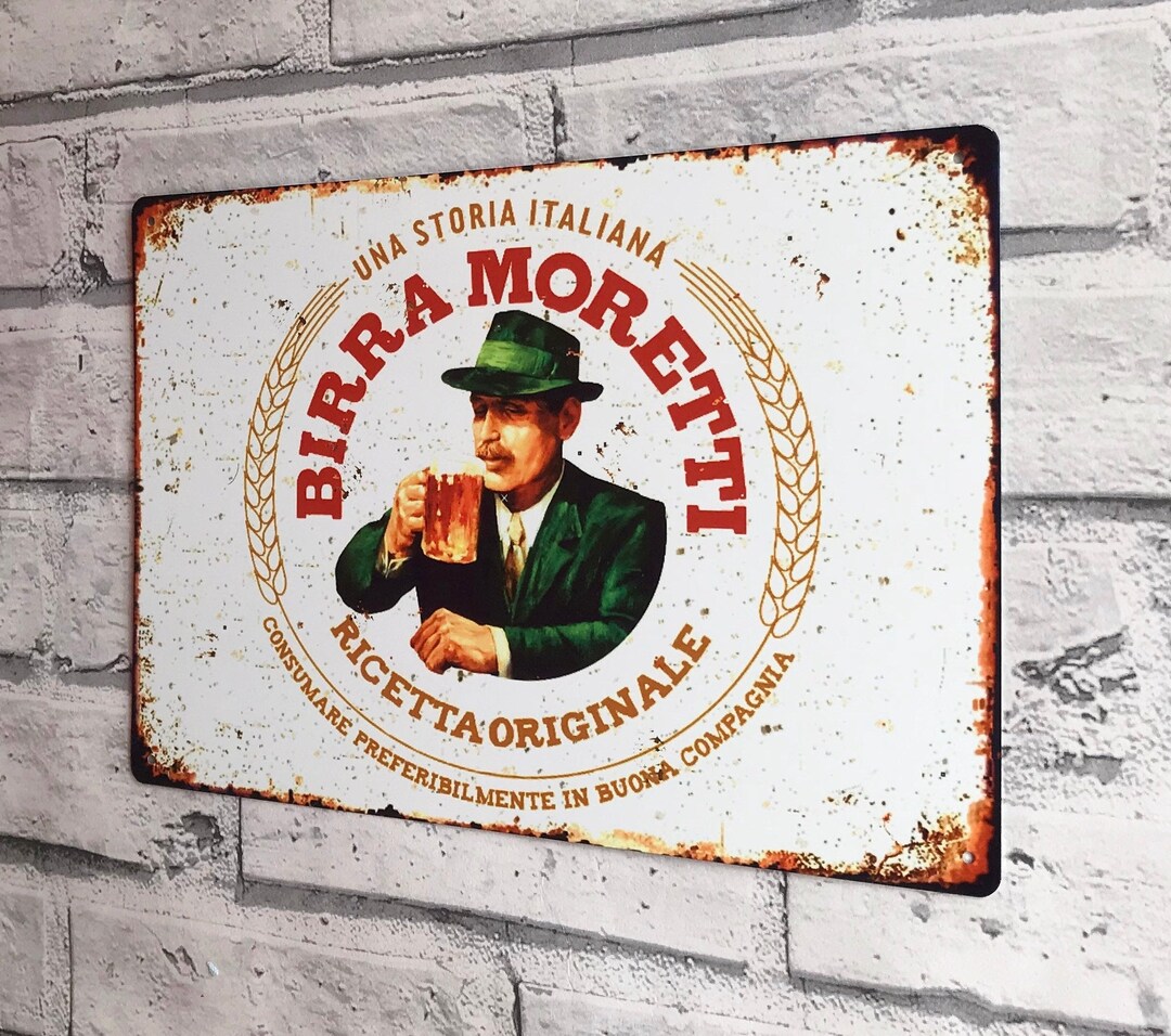 Bar Signs Birra Moretti Lager Beer Metal Vintage Advertisement - Etsy