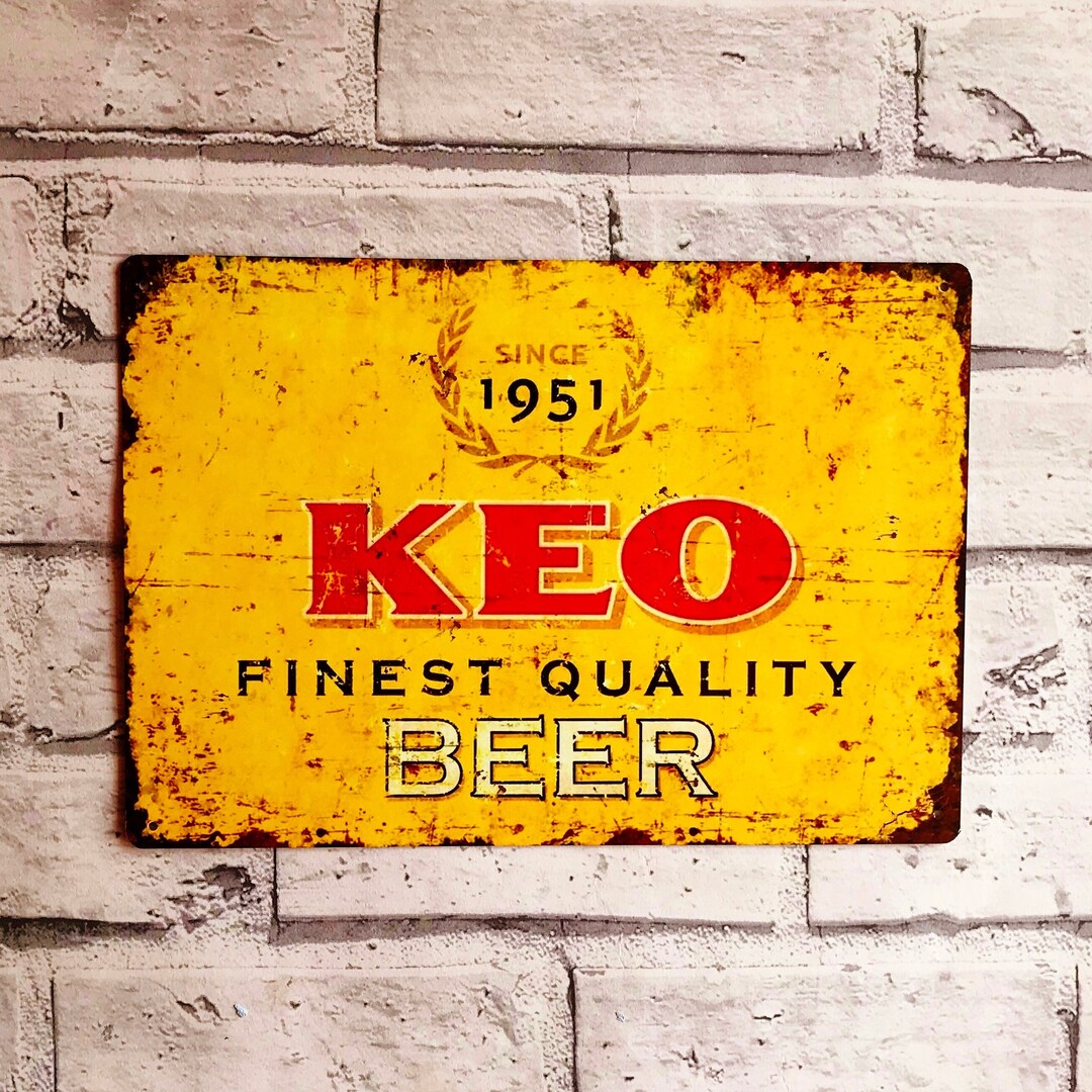 Bar Signs Keo Beer Metal Advertisement Sign Cyprus Beer Home - Etsy