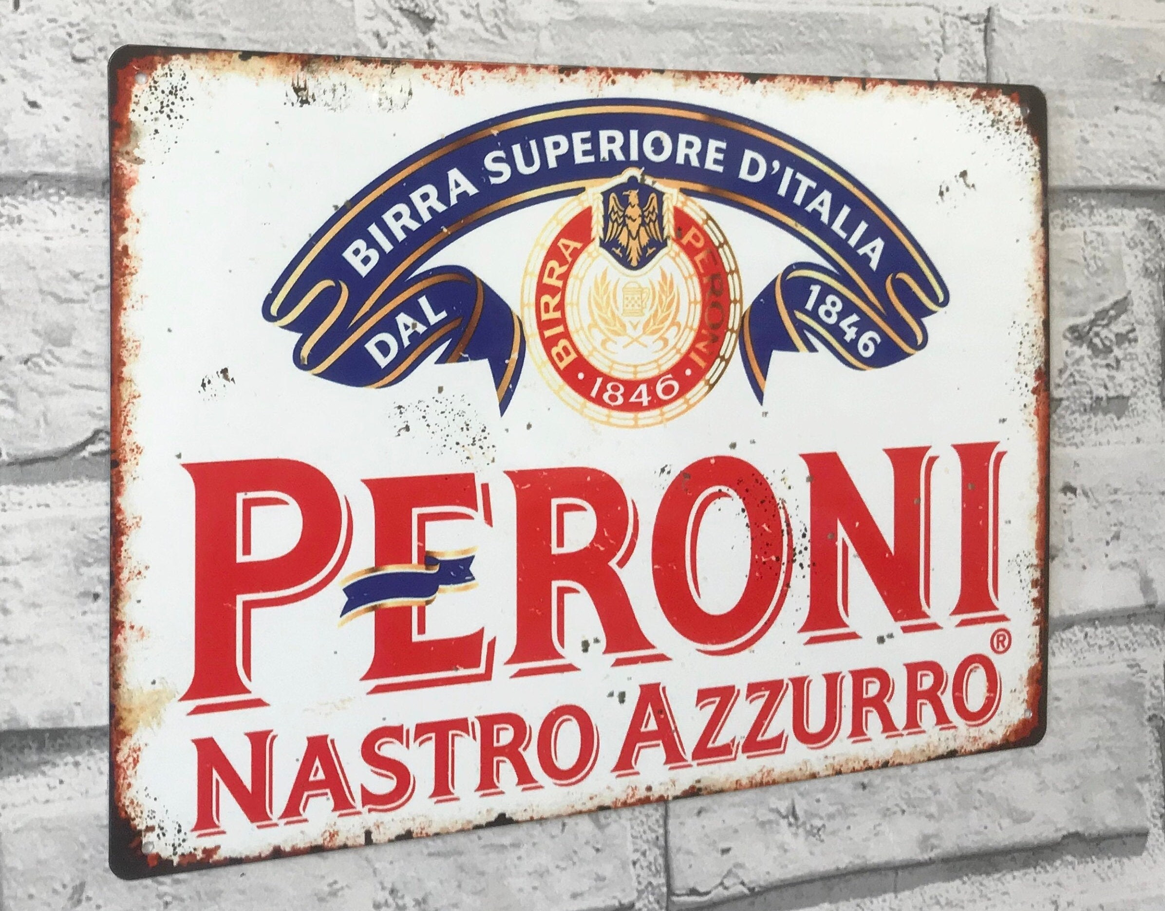 Bar Signs Peroni Lager Beer Metal Advertisement Sign Home Bar | Etsy