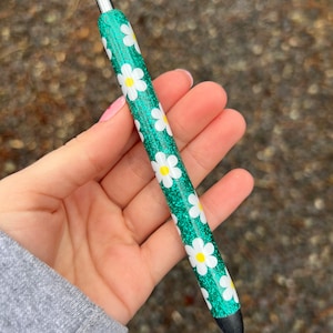 Daisy Pen Refillable Gel Pen Glitter Pen - Etsy