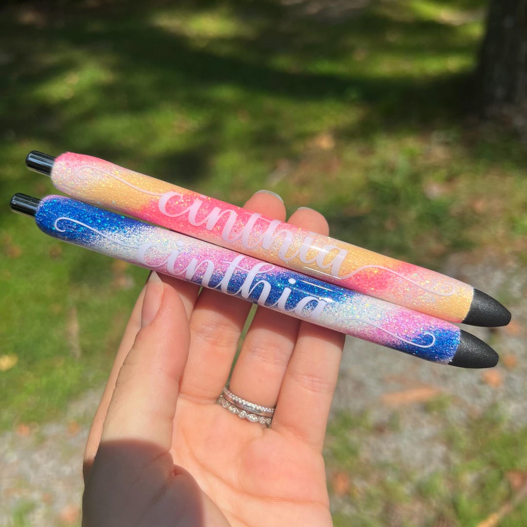 Swirl Pen Refillable Gel Pen Glitter Pen - Etsy