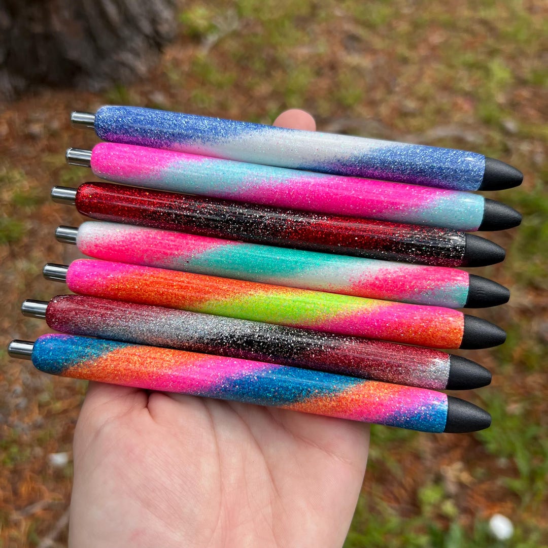 SWIRL Pen | Refillable Gel Pen | Glitter Pen - Etsy