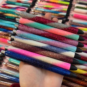 Swirl Pen Refillable Gel Pen Glitter Pen - Etsy