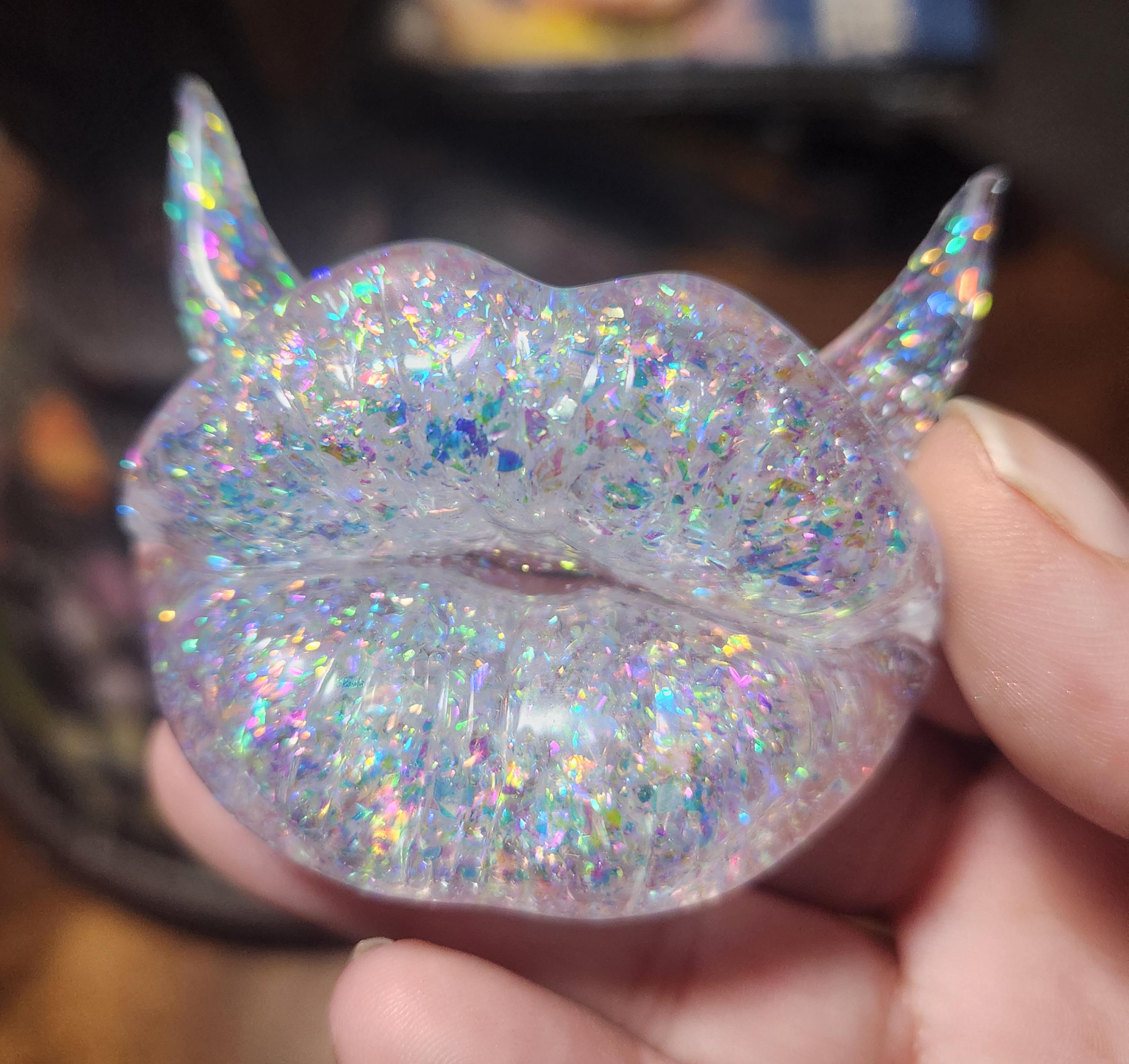 Big 3D Horned Lip Magnet "opal Party Lips" by Theirridatedfox - Etsy