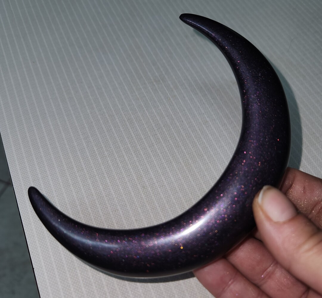 Crescent Resin Moon Hair Stick New Midnight Pink - Etsy