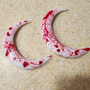 The Original Crescent Moon Resin Horror Hairstick blood Moon by ...