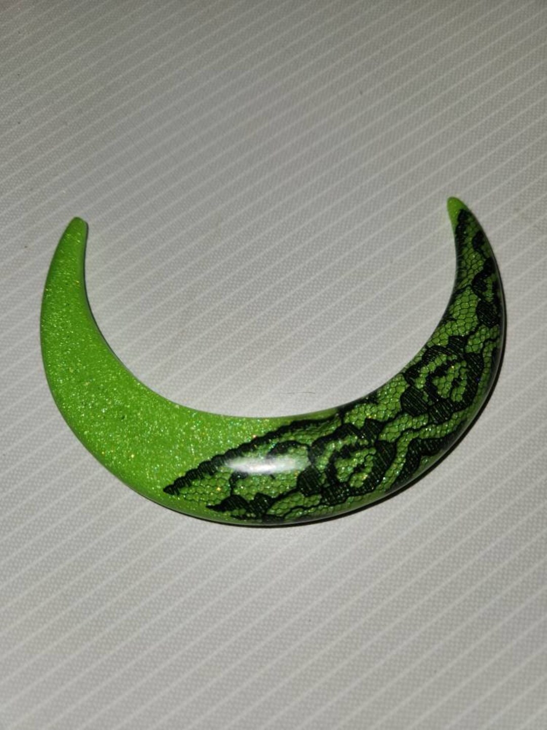 The Original Lace Resin Crescent Moon Hair Stick by Theirridatedfox - Etsy
