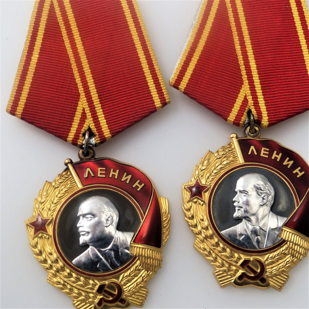 Highest Award of Ussr "lenin's Order", -collectible Item - Not Metal ...