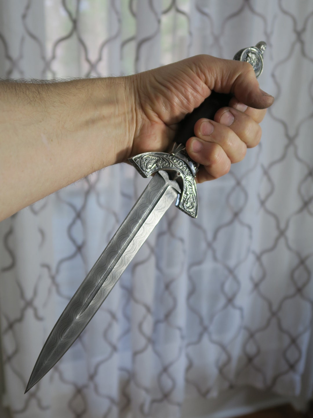 Dagger (damascus). the Handle of the Dagger Contains Only Diamonds - No ...