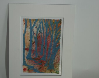 Abstract lino cut | Etsy