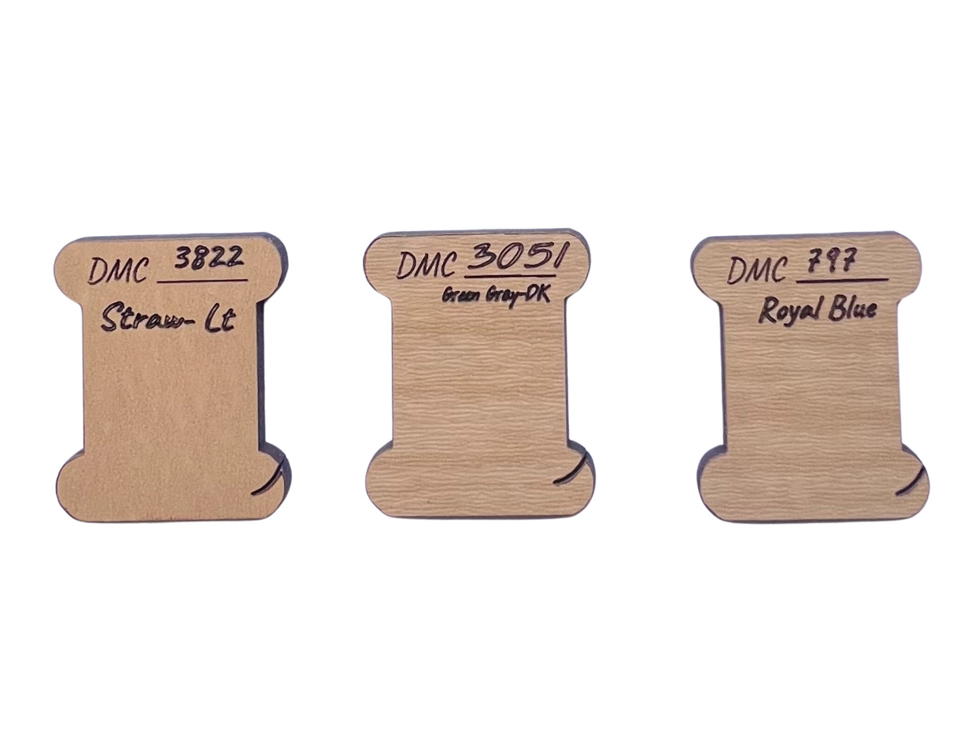 Eco-friendly & Sustainable Wooden Bobbins - Engraved Thread Management ...