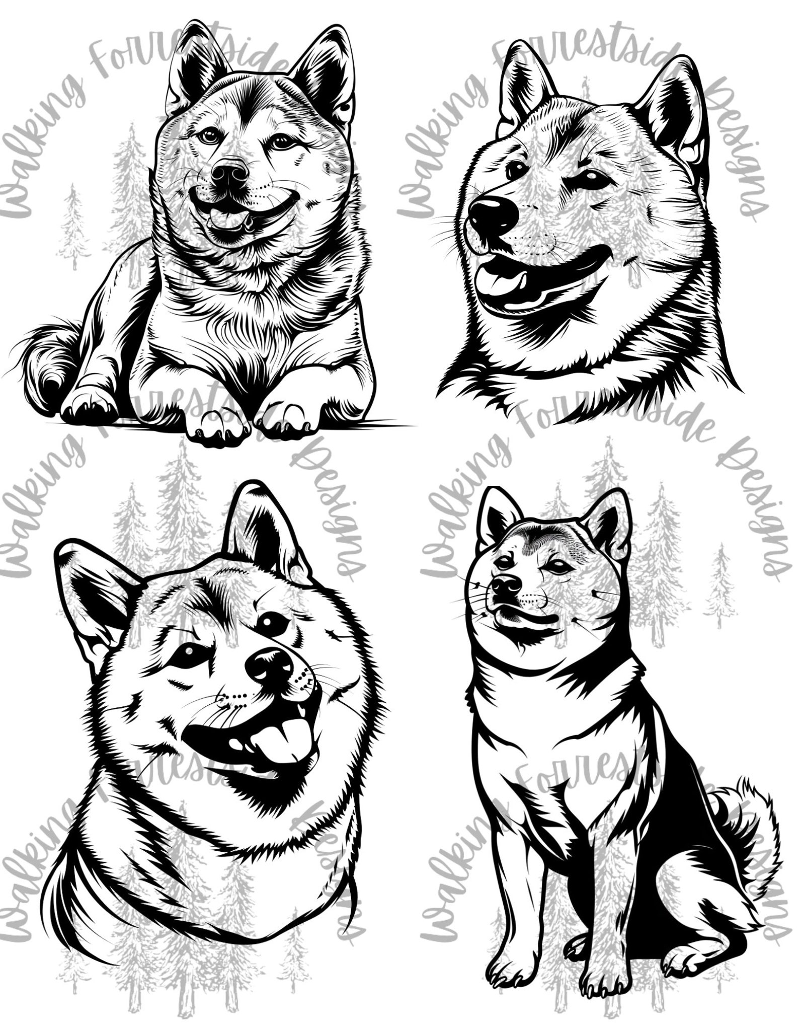 Shiba Inu SVG/PNG Collection: Dog Clipart for Creative Projects ...